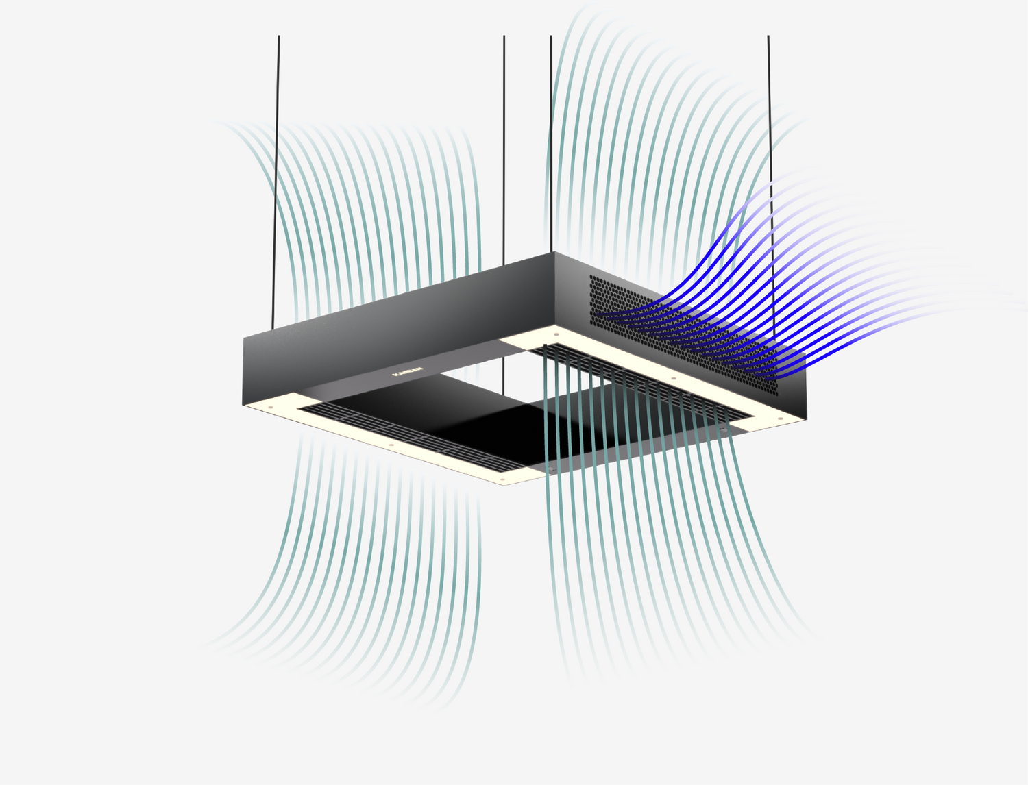 Buy Bladeless Ceiling Fan With Air Filter & Chandelier Light | Karban